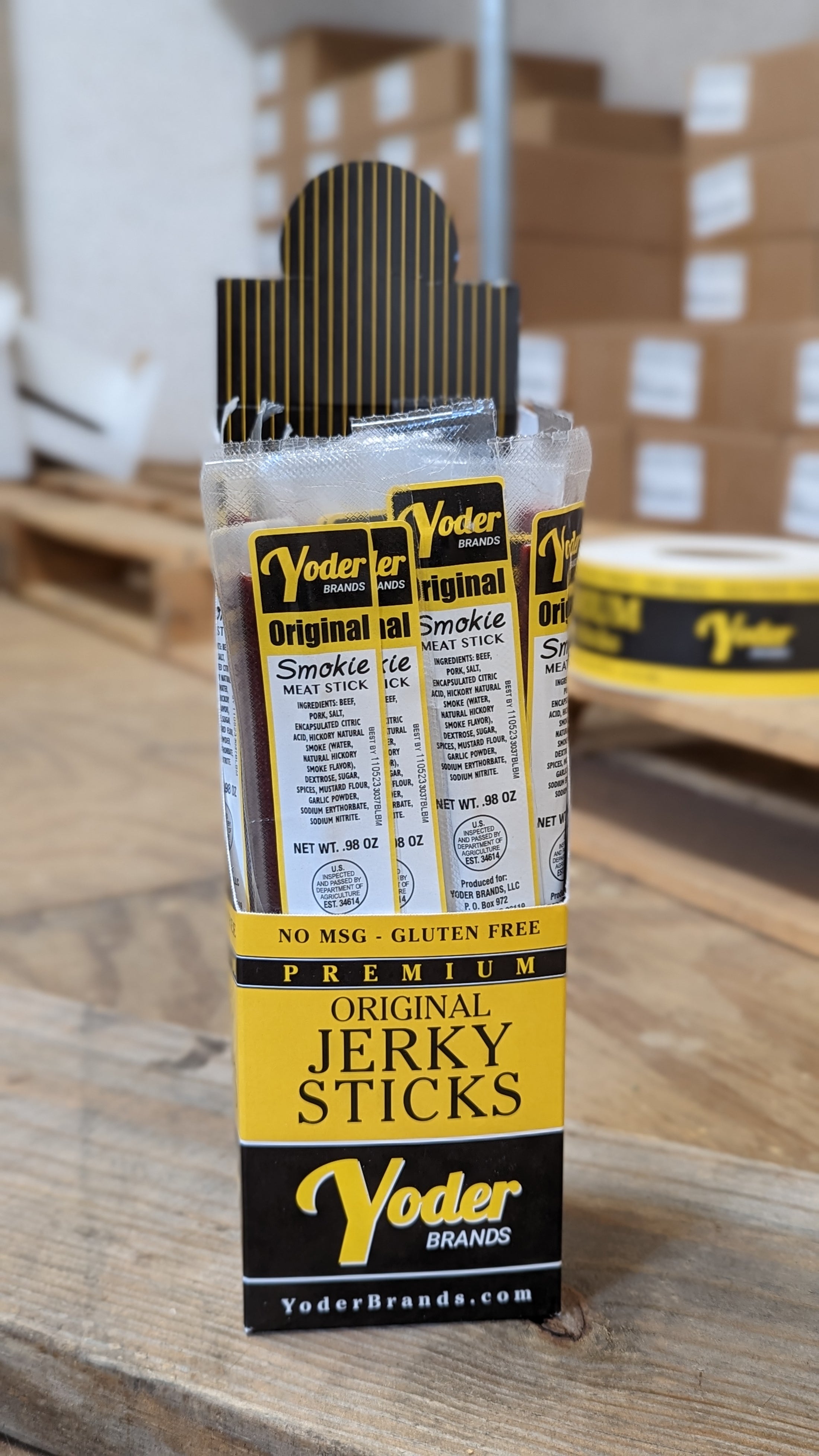 (24ct) Original Smoked Beef Sticks – YODER BRANDS