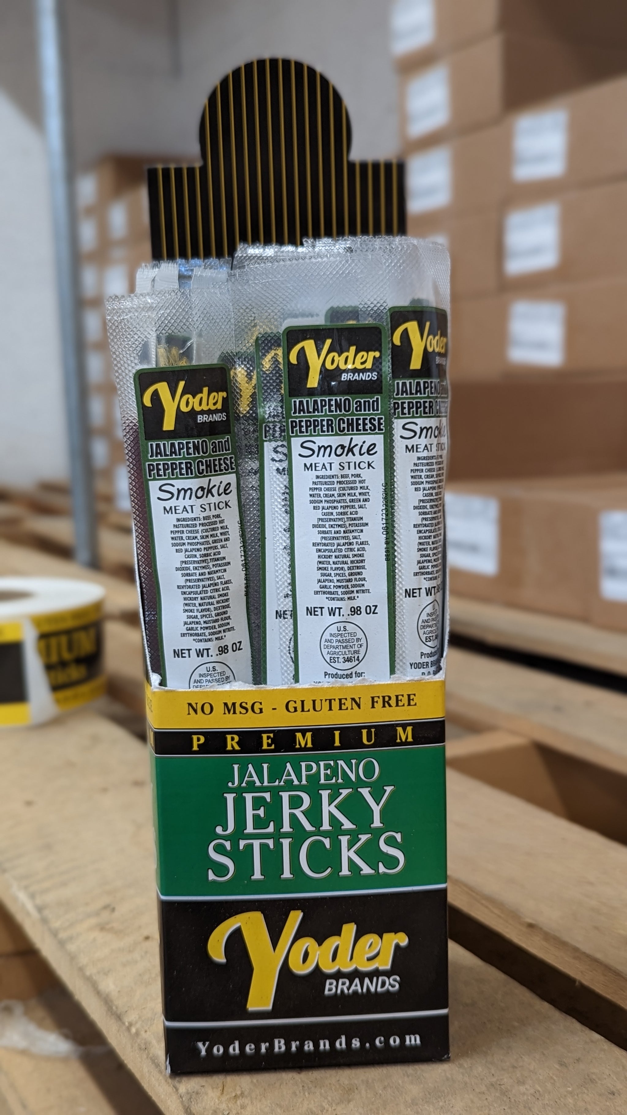 (Carton) Jalapeno Smokie Sticks – YODER BRANDS