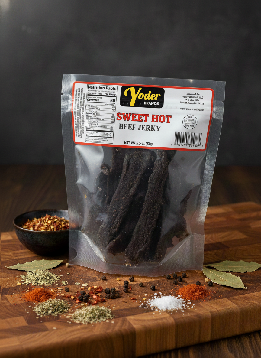 Yoder's Sweet Hot Beef Jerky - Premium Smoked Jerky – YODER BRANDS